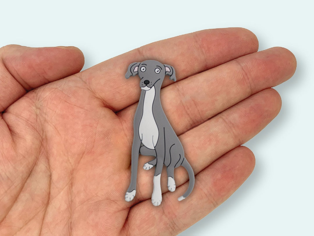 Italian Greyhound Croc Pin Iggy Whippet Greyhound Croc Charm Blue Fawn ...