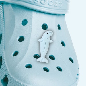 Beluga Whale Croc Pin Beluga Croc Charm Cute Shoe Pins Croc Pins Whale ...