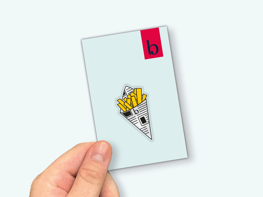 Chips Pin | Chips in Newspaper Pin Badge | Fun Push Pins | Cute Pins ...