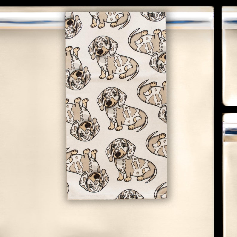 Dachshund Tea Towel | Isabella Dapple | Sausage Dog Tea Towel | Daxie ...