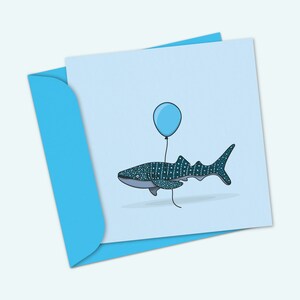 Whale Shark Birthday Card | Whale Greetings Card | Congratulations Card ...