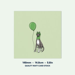 Italian Greyhound Birthday Card | Frog Birthday Card | Whippet Birthday ...