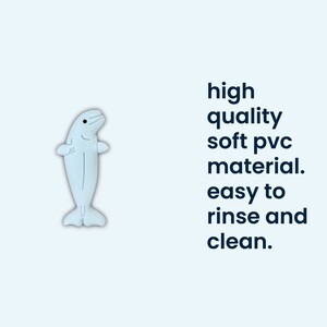 Beluga Whale Croc Pin Beluga Croc Charm Cute Shoe Pins Croc Pins Whale ...