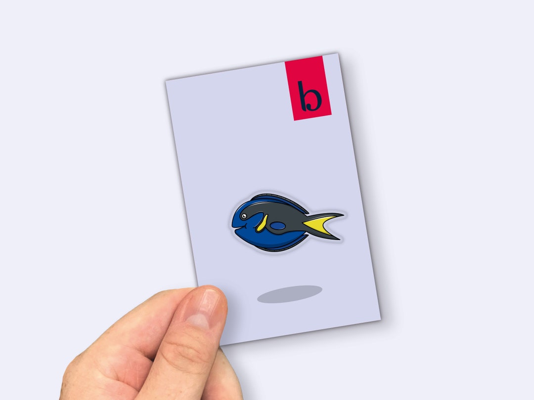 Blue Tang Pin | Tang Fish | Fun Push Pins | Cute Pins | Acrylic Pin ...