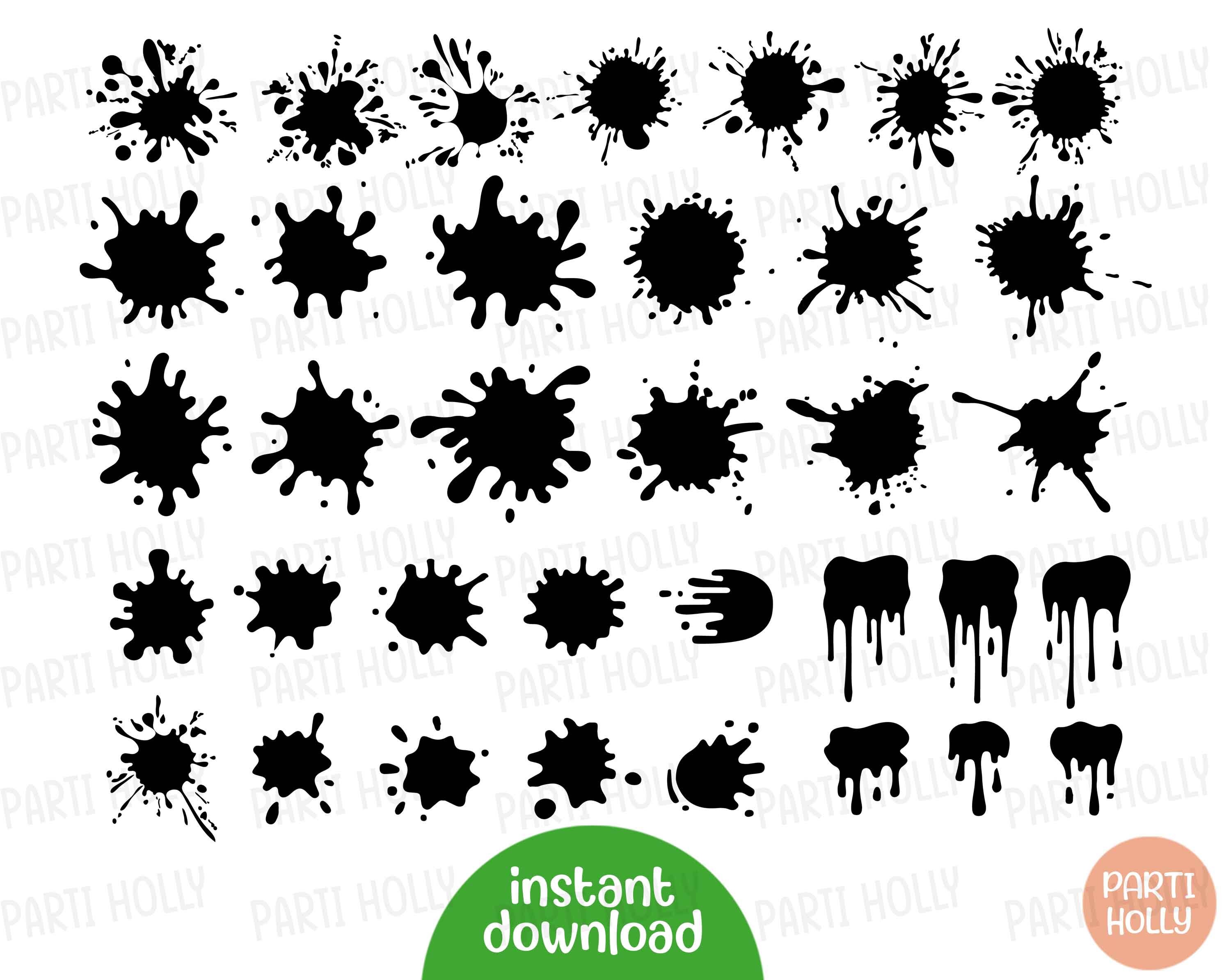 Paint Splatter Svg Png Eps Dxf Pdf Download - Paint Splats Svg-paint ...