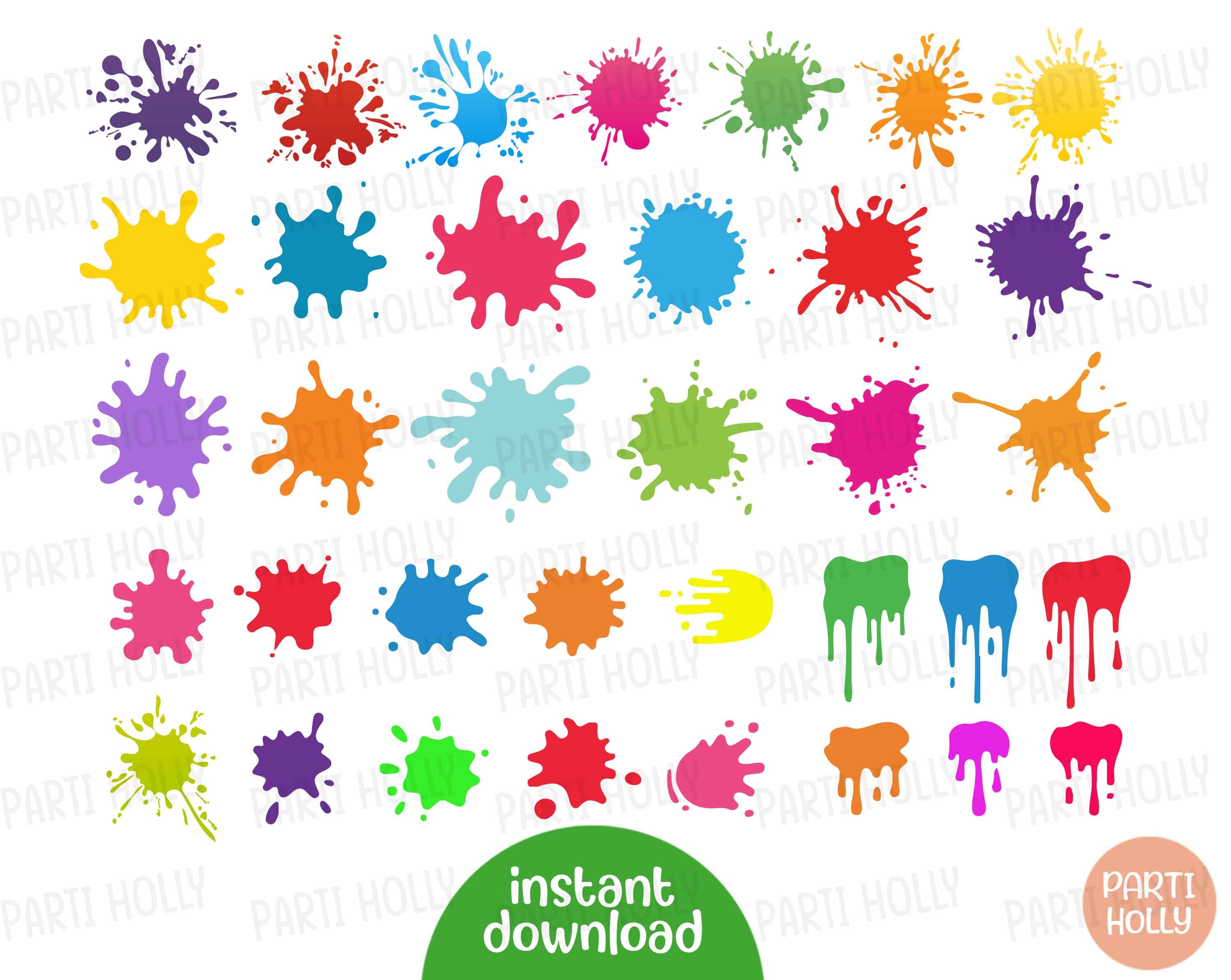 Paint Splatter Svg Png Eps Dxf Pdf Download - Paint Splats Svg-paint ...