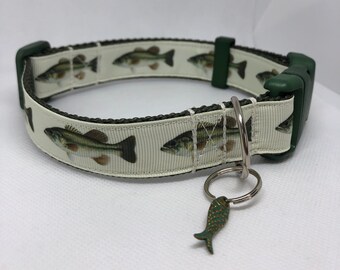 Gone Fishing Mini Dog Collar Fishing Lures Dog Collar Gift for a ...