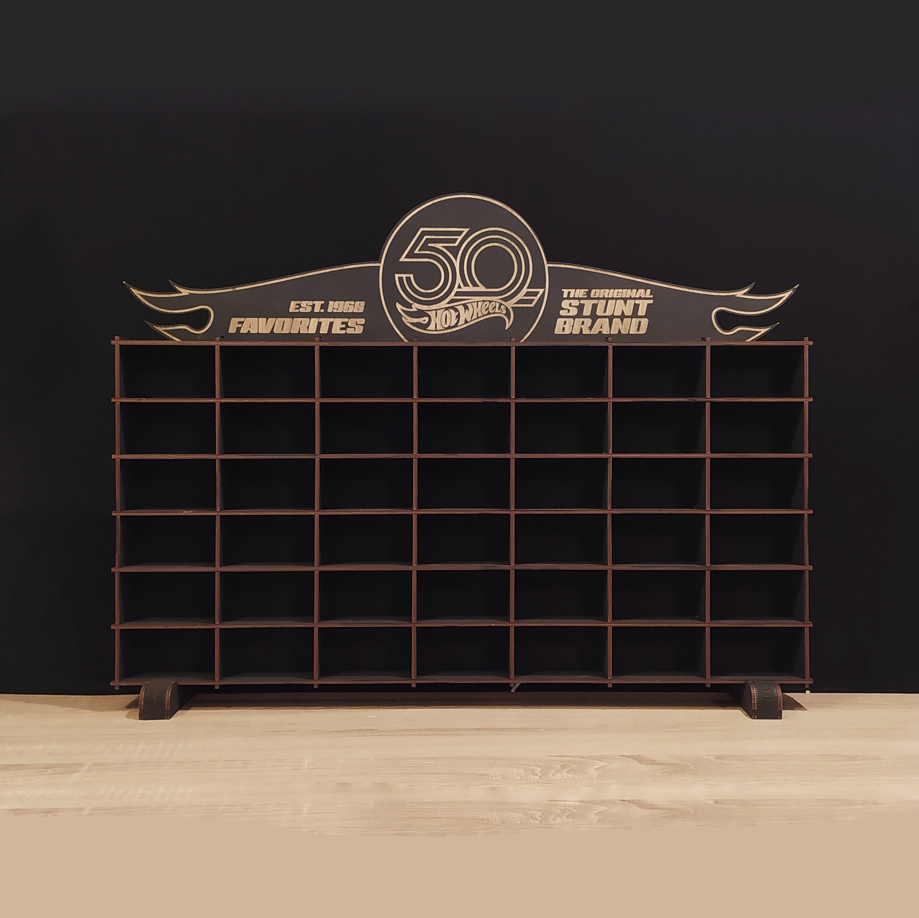 Display for Collector Cars, Diecast 1:64 Scale Models Storage, Black ...