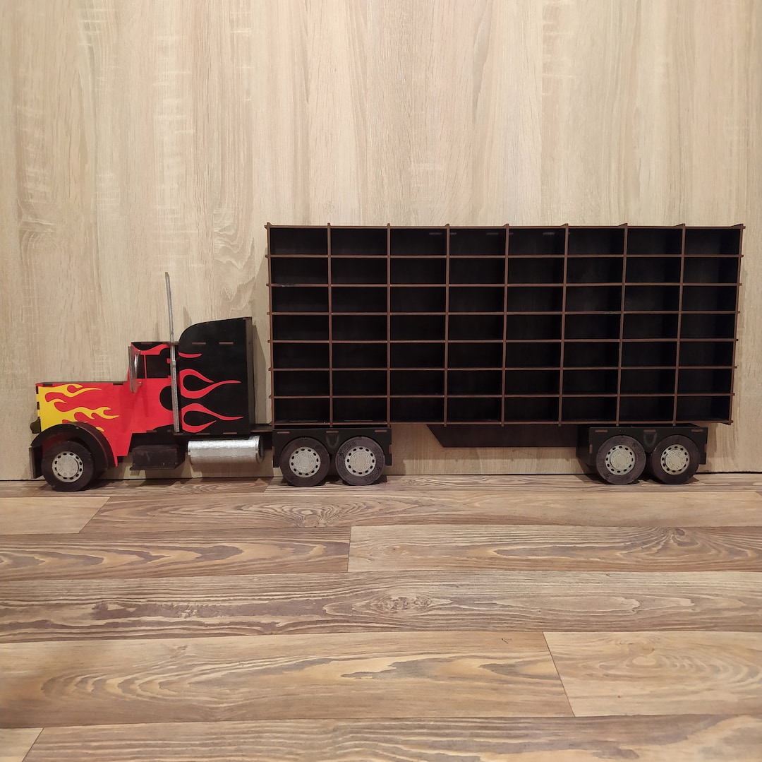 Truck Shelf for Car Models, Display for Collectible Cars Scale 1:64 ...