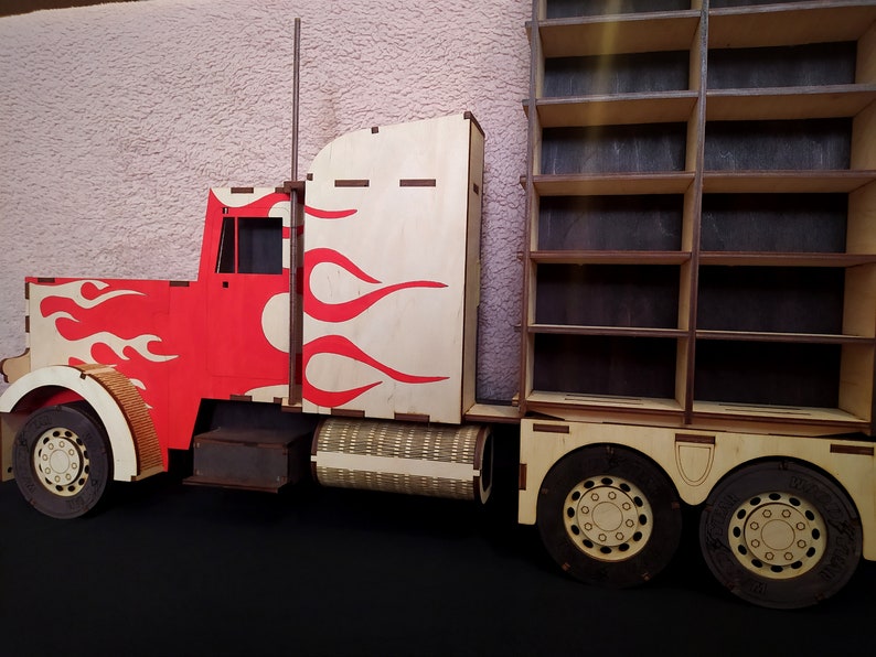 Hot Truck Shelf for Car Model Toy Car Storage Wood Wall - Etsy