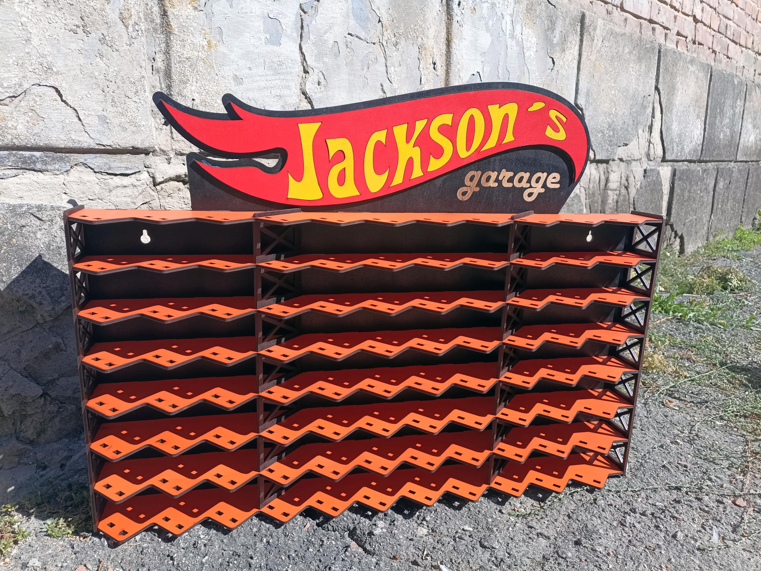 Personalized Toy Car Storage, Wood Wall Mounted Display, Diecast Car ...