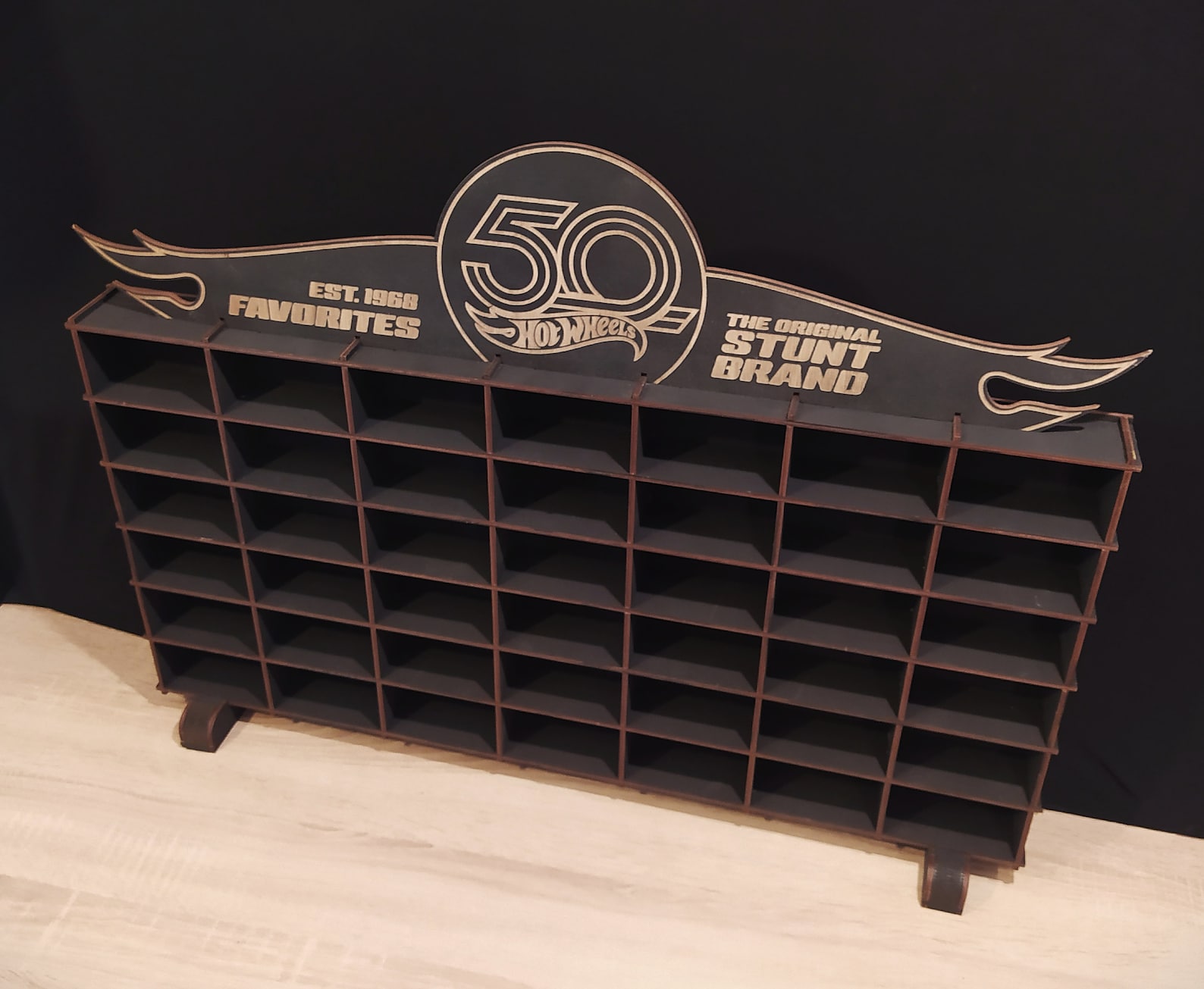 Display for Collector Cars, Diecast 1:64 Scale Models Storage, Black ...