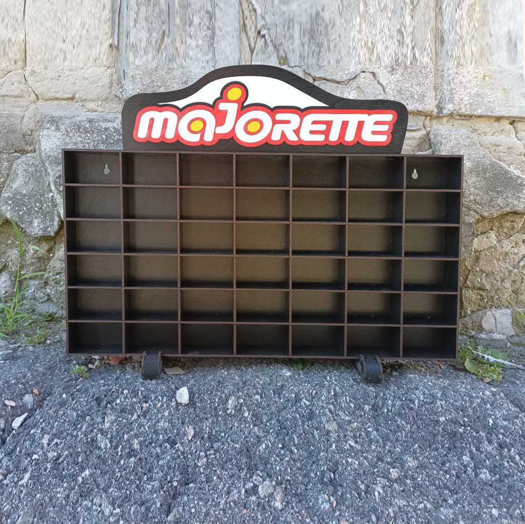 Majorette Cars Collectors Shelf, Car Models Organizer, 1:64 Scale Model ...
