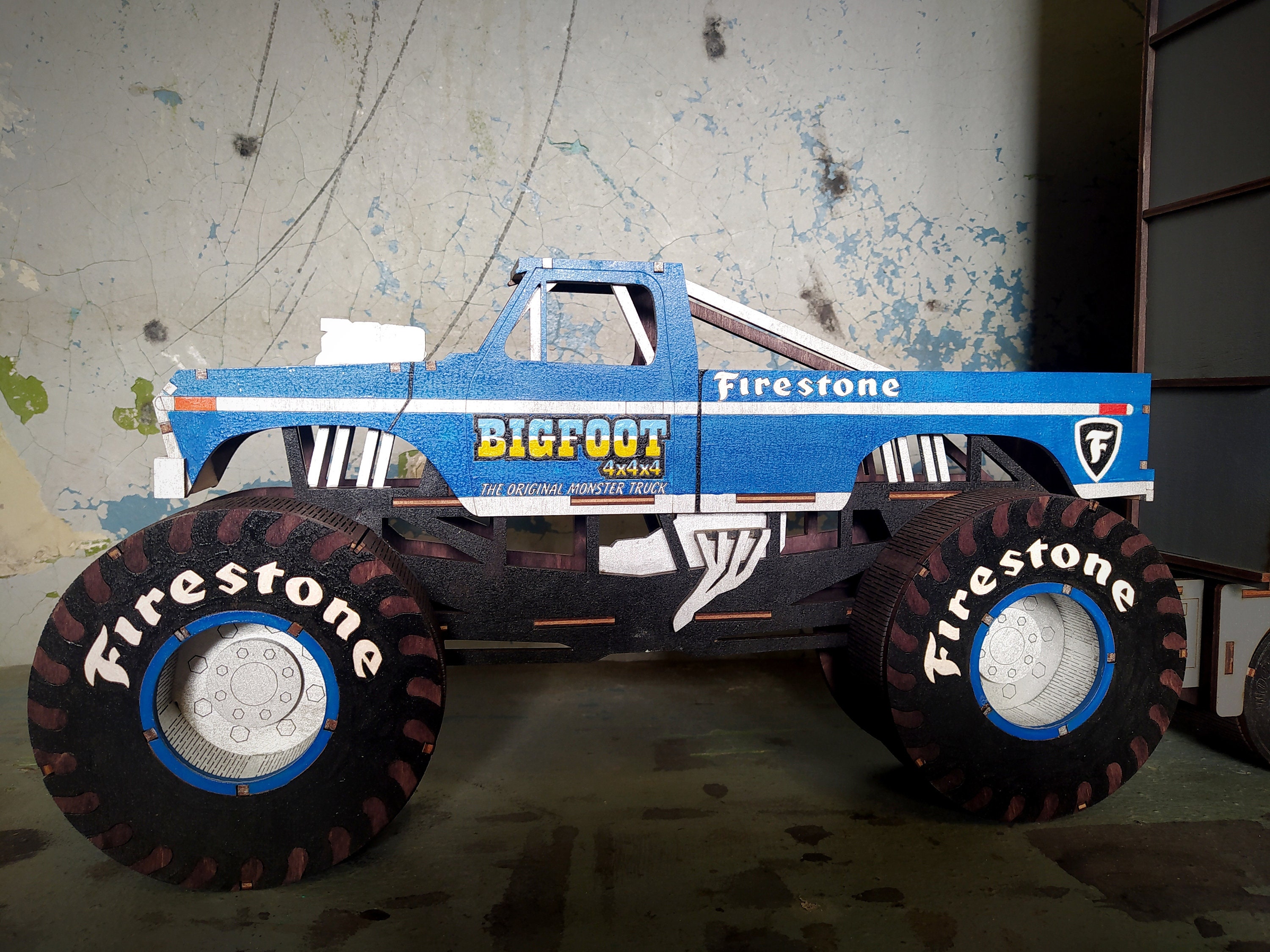 Monster Truck Shelf, 1:64 Scale Storage, Game Room Decor - Etsy