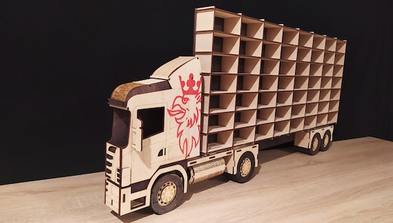 SCANIA Truck Shelf for Car Model Toy Car Storage Wood Wall - Etsy