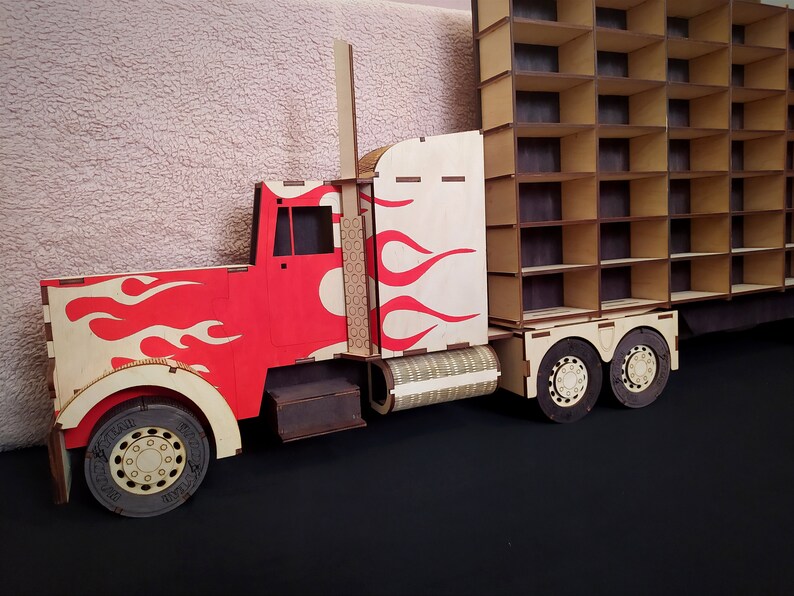 Hot Truck Shelf for Car Model Toy Car Storage Wood Wall - Etsy