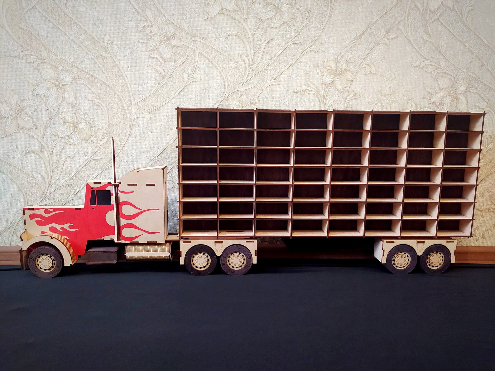 Hot Truck Shelf for Car Model Toy Car Storage Wood Wall - Etsy