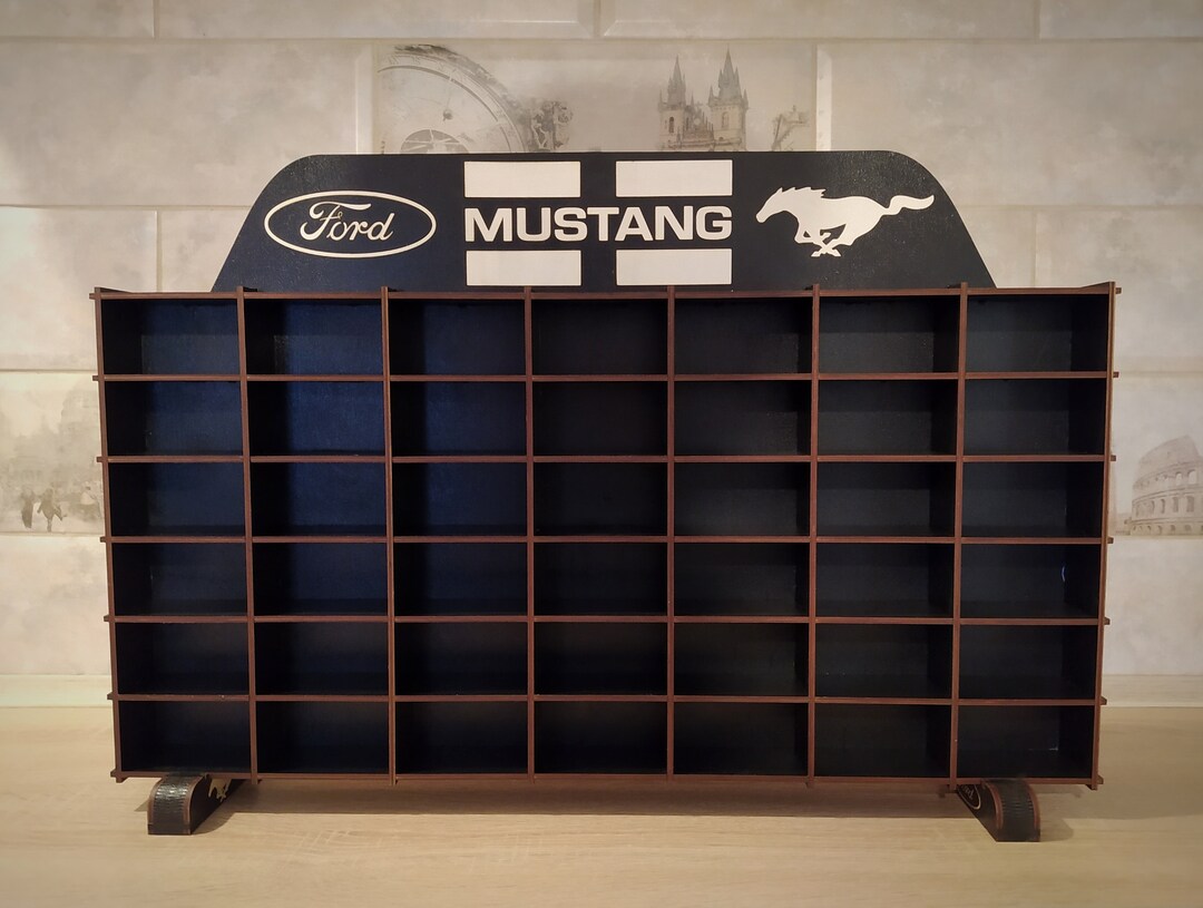 Ford Mustang Cars Collector Shelf, 1:64 Scale Model Display - Etsy
