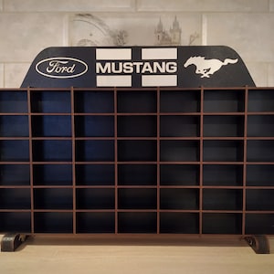 Ford Mustang Cars Collectors Shelf, Car Models Organizer, 1:64 Scale ...