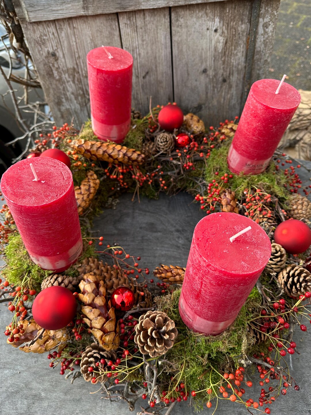 Classic Advent Wreath / Durable Christmas Wreath / Advent Wreath With ...