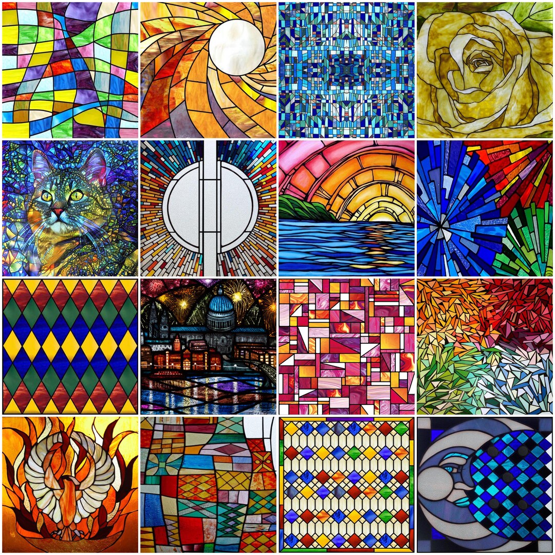 Colorful Skylight Art: Custom Window Film With Retro-inspired Stained ...