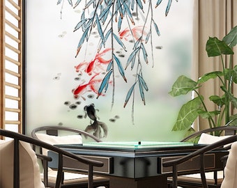 Stained Glass Window Film Fish - Etsy