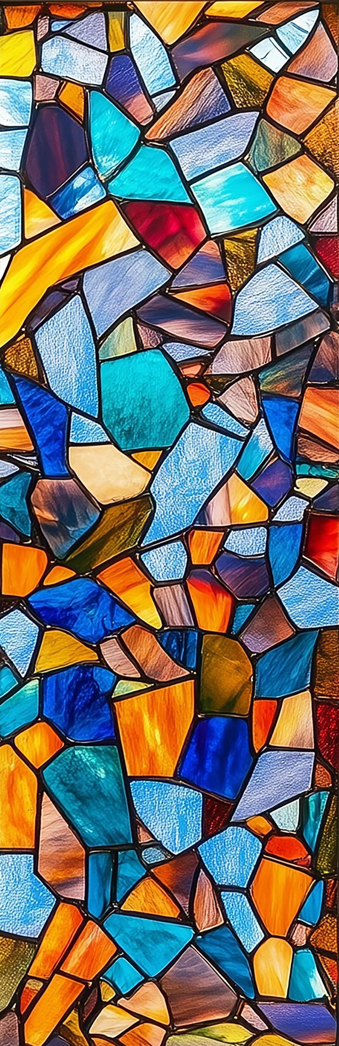 Custom Size Classic Vintage Window Decor - Stunning Colored Stained ...