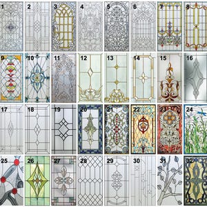 Stained Glass Window Film Collection - Classic, Modern, and Nature ...