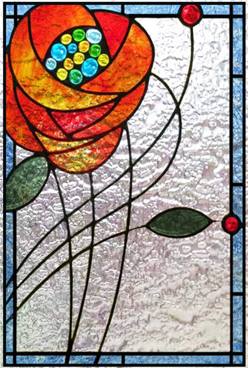 Custom Size Window Film Frosted Stained Glass Films Print - Etsy