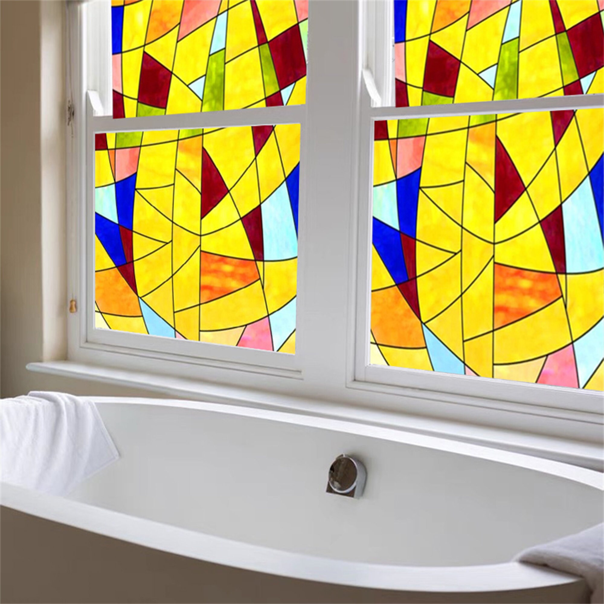 Customized Stained Glass Film Window Filmsstatic Cling Etsy