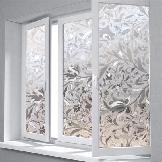 Electrostatic 3D Privacy Window Film Tulip Flower Frosted - Etsy Canada