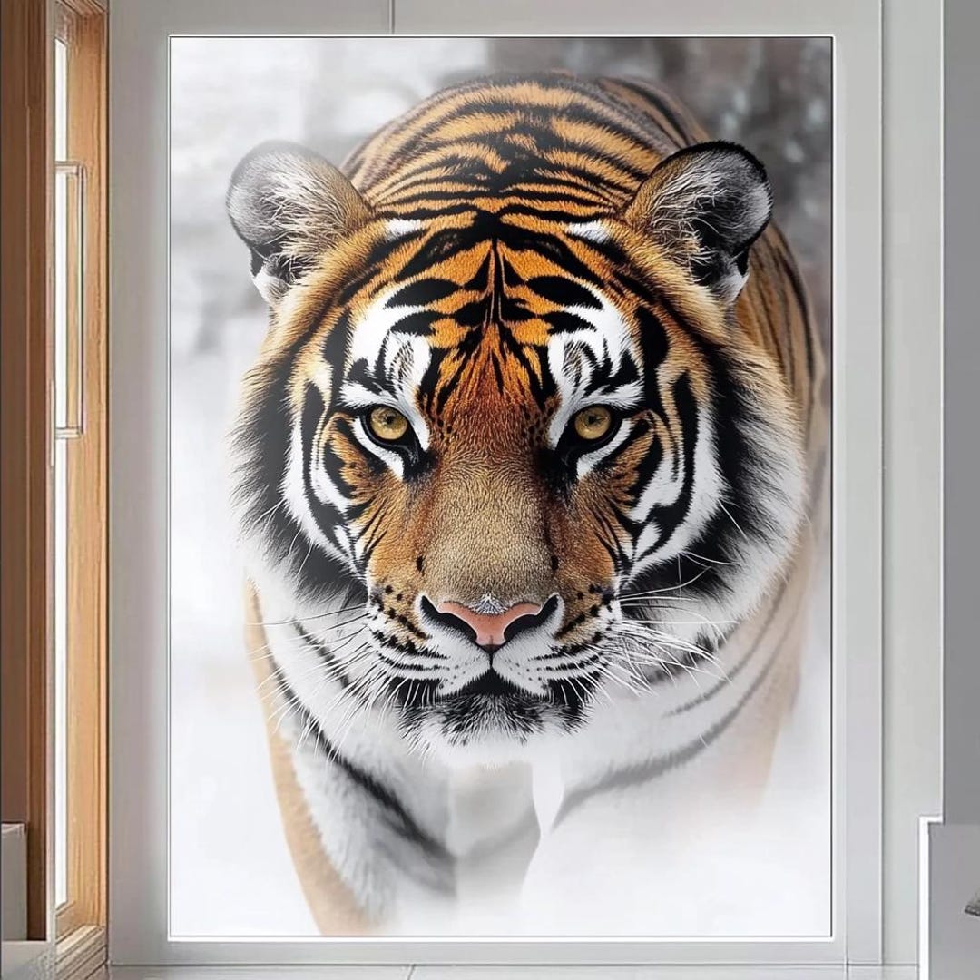 Wild Jungle Tiger Window Sticker: UV Protection, Heat Blocking, and ...