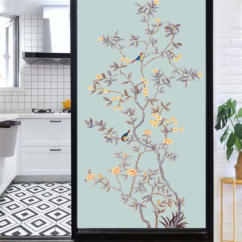 Custom Size Window Film Stained Glass Films for Door Wardrobe Windows ...