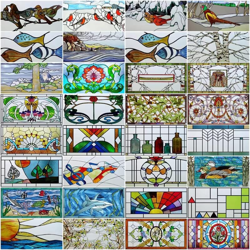 Bird Print Window Film - Etsy UK