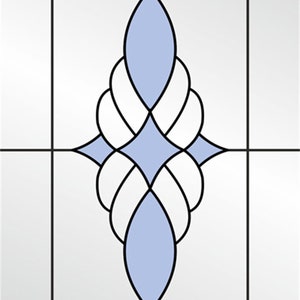 Custom-made Window Cling - Vintage Door Sticker With Frosted Stained ...