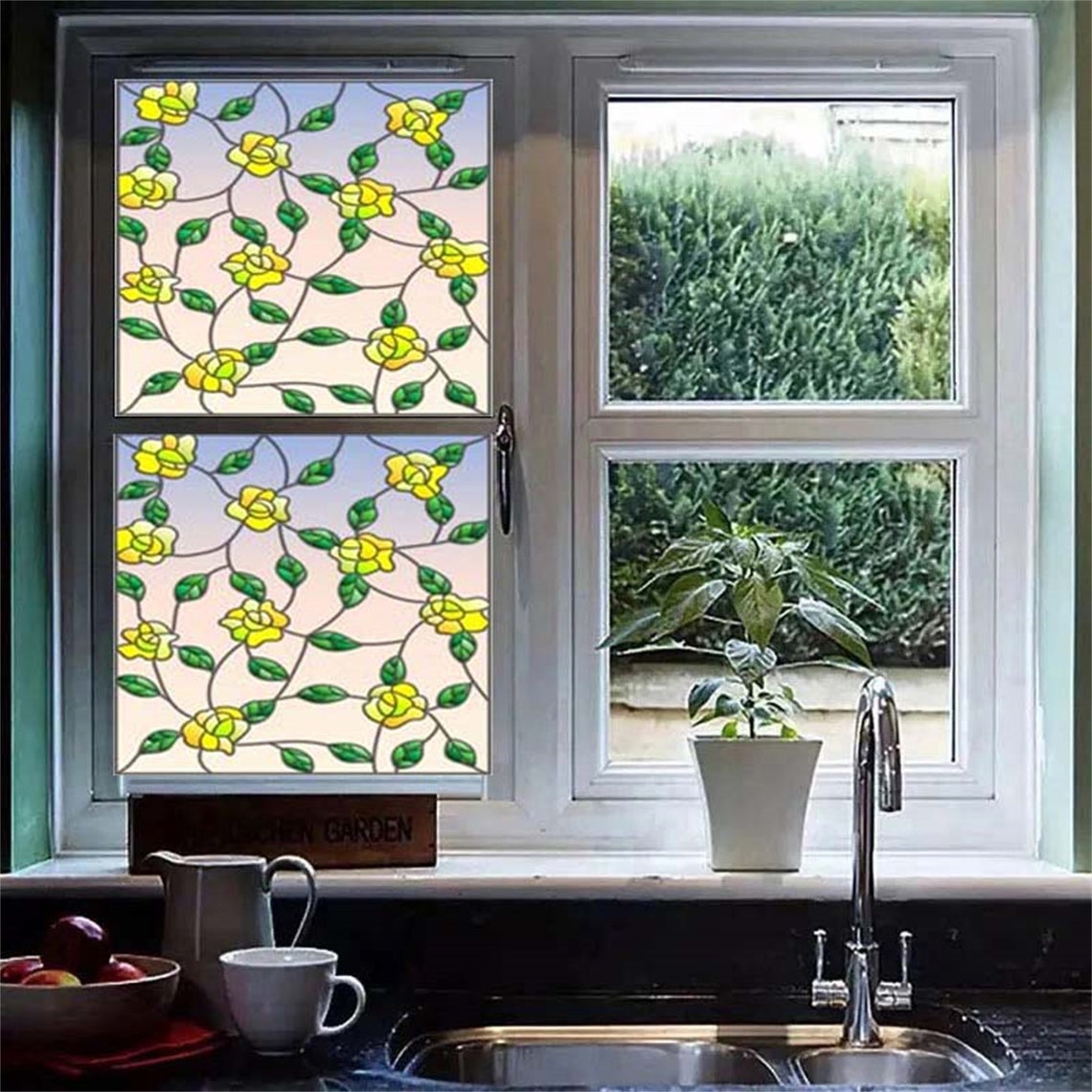 Custom Size Stained Glass Wndow Filmpvc Self-adhesive Window - Etsy