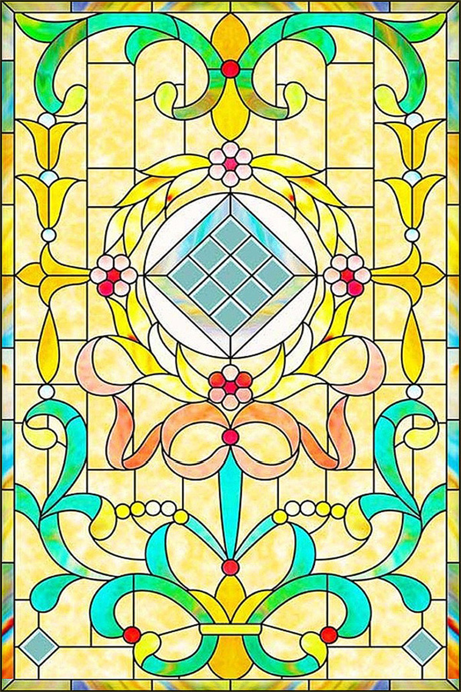 Customized Stained Glass Film Window Filmsstatic Cling - Etsy