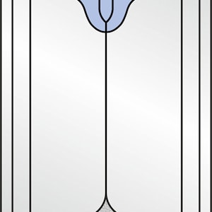 Custom-made Window Cling - Vintage Door Sticker With Frosted Stained ...