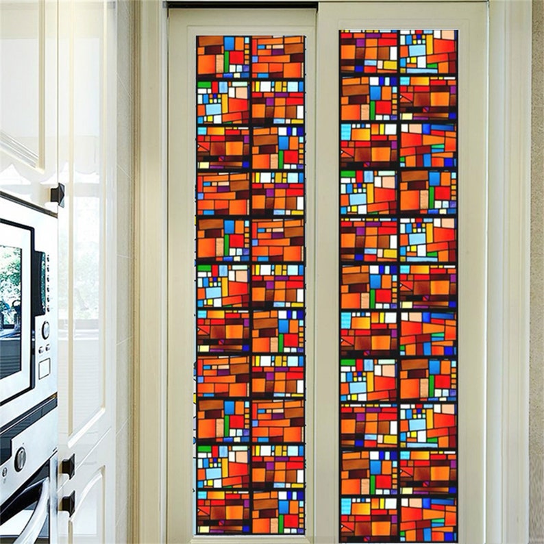 Custom Size Window Glass Films Self-adhesive Classical Frosted - Etsy