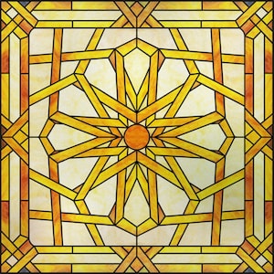 Custom Size Square Window Film Stained Window Glass Sticker Privacy ...