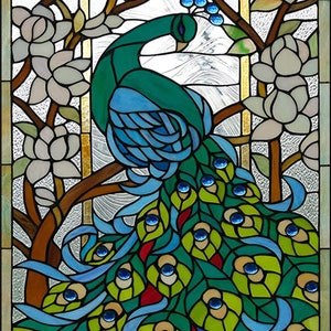 Custom Size Stained Glass Window Film Animal Color Printing Picture for ...