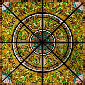 Custom Size Square Window Film Stained Window Glass Sticker Privacy ...