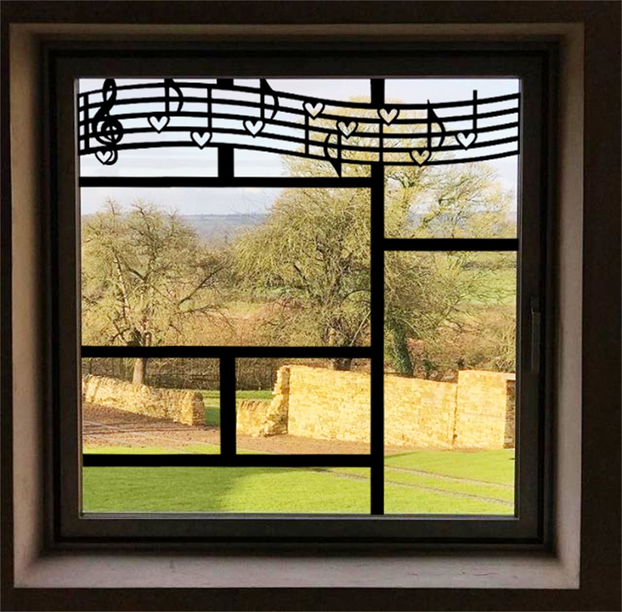 Stained Glass Window Film Transparent Glass Sticker Static - Etsy