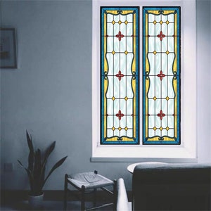Custom Cut Window Film - European Translucent Stained Glass Style for ...