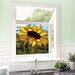 Custom Size Stained Glass Window Film Frosted Sunflower Glass Films ...