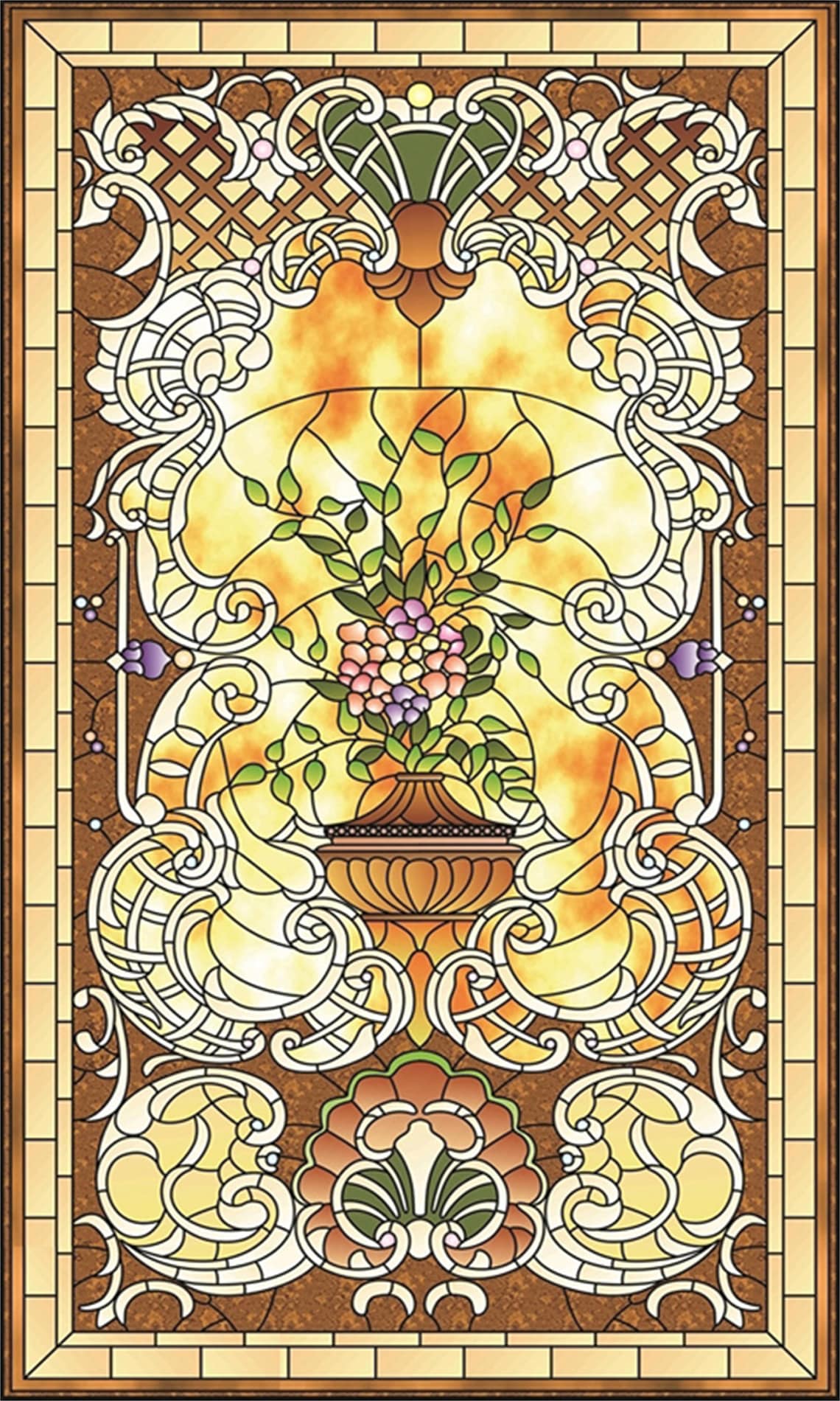 Window Film Stained Glass Films Customized Church-style Static - Etsy