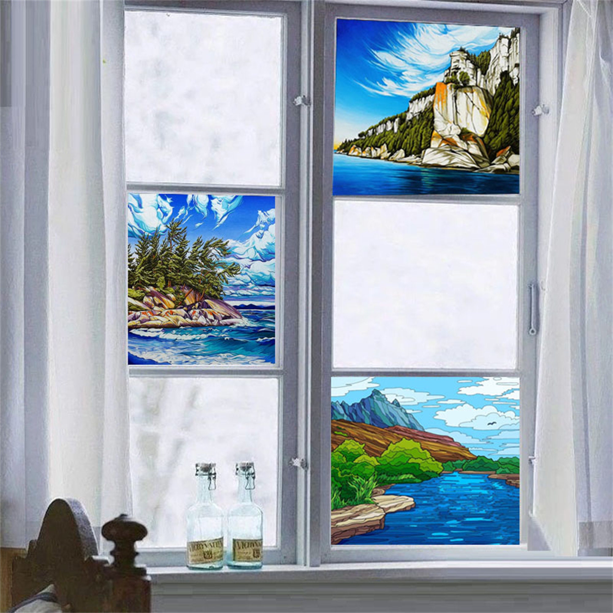 Custom Size Glass Filmslarge Selection of Landscape Painting - Etsy