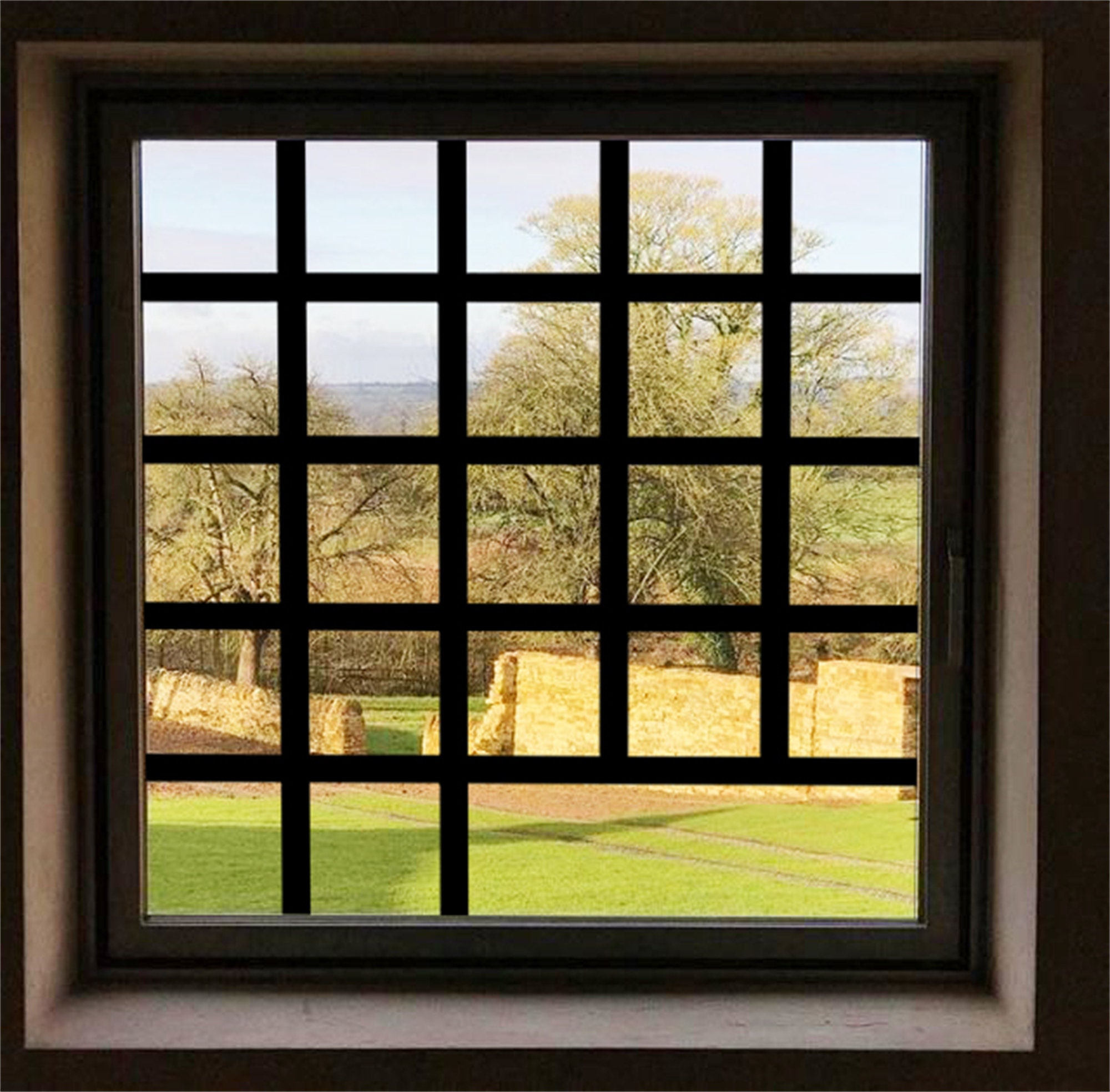 Stained Glass Window Film Transparent Glass Sticker Static - Etsy