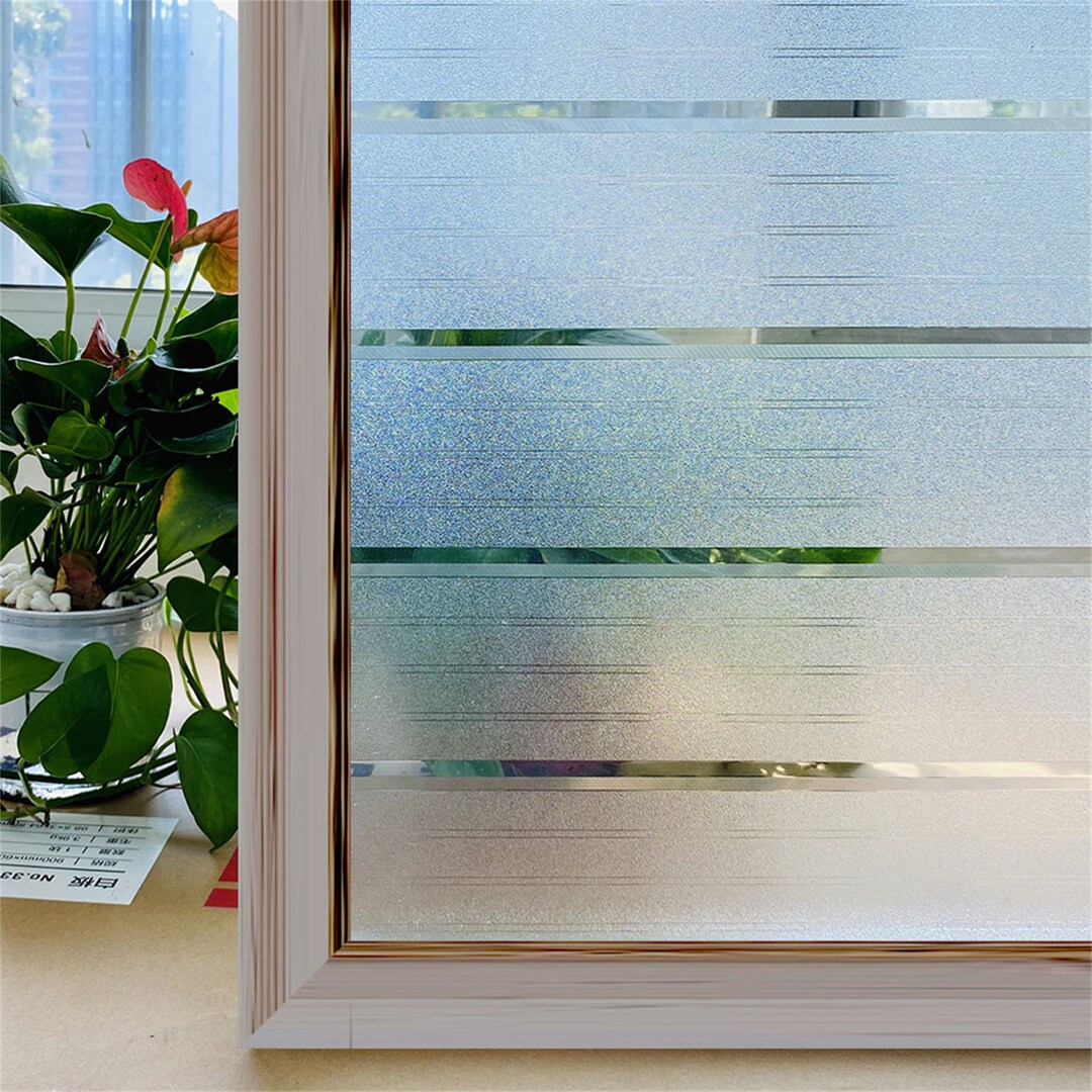 Privacy Window Film Static Cling Frosted Opaque Glass Film No Glue ...