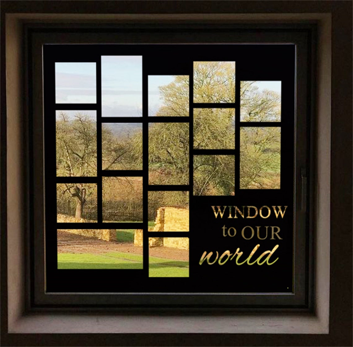 Stained Glass Window Film Transparent Glass Sticker Static - Etsy